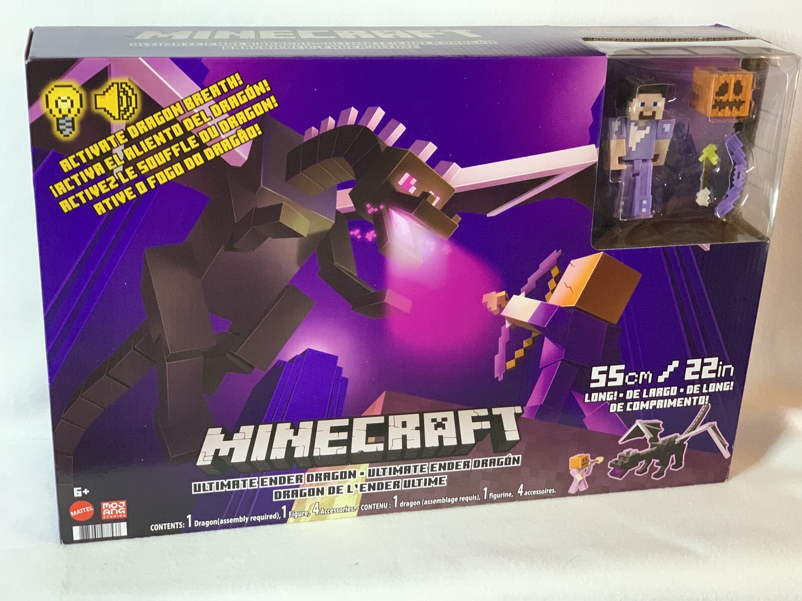 New Mattel Minecraft Ultimate Ender Dragon Figure Set 887961978537| eBay