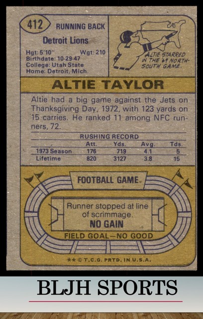 1974 Topps - #412 Altie Taylor for sale online | eBay