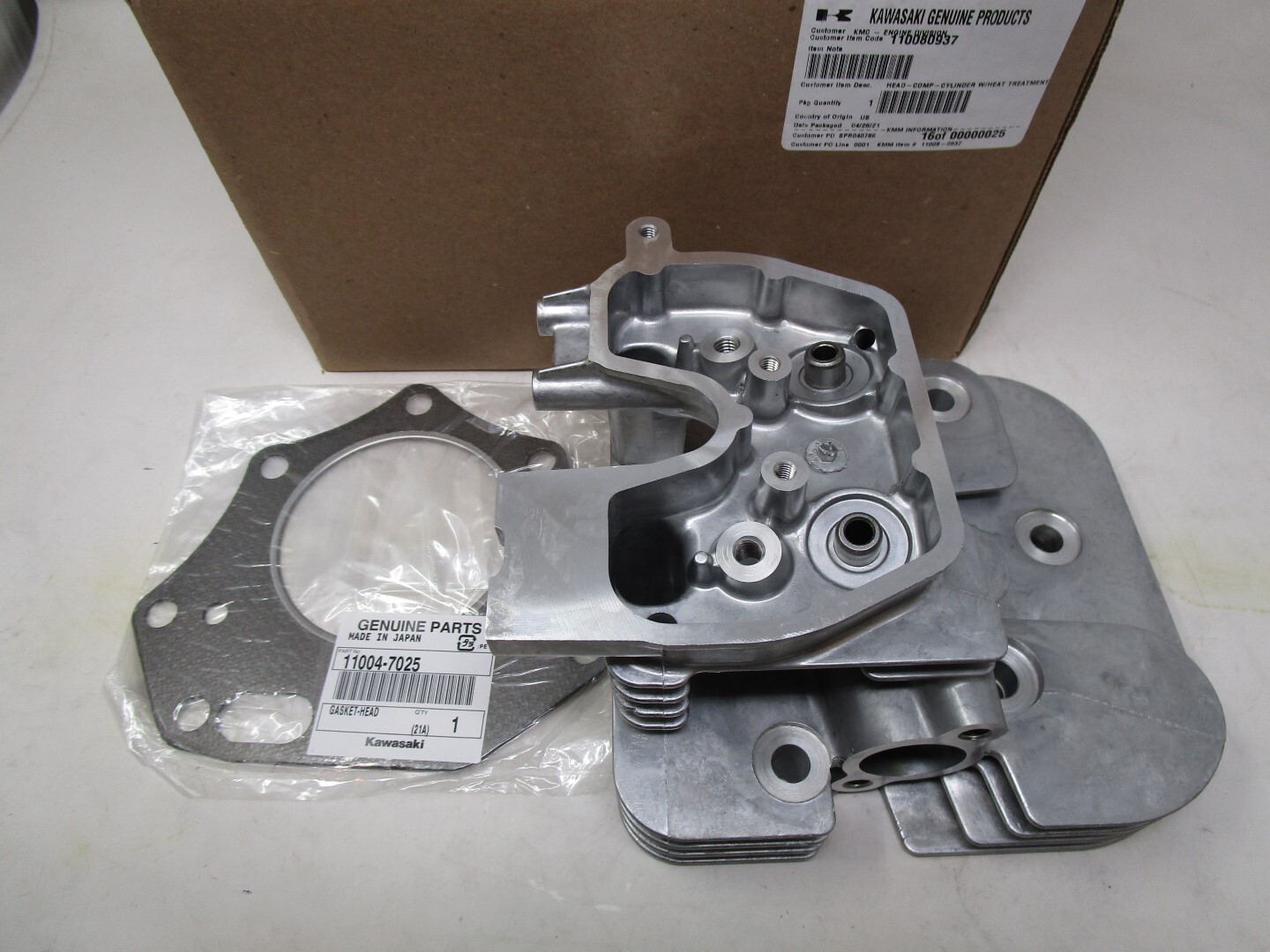 Genuine Kawasaki 11008-0937 Head & Gasket 11004-7025 #2 FX751V FX801V ...