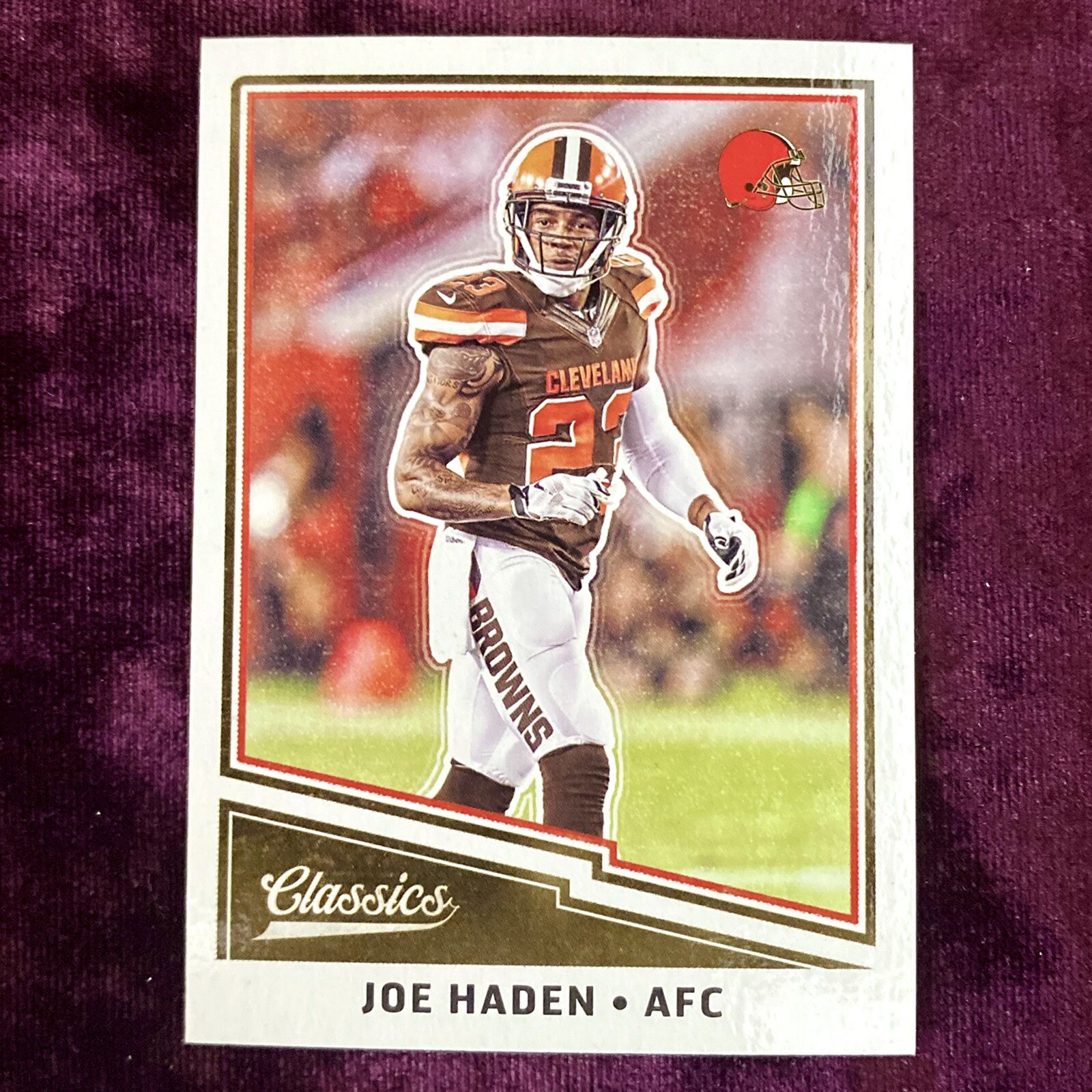Joe Haden 2017 Panini Classics #49 MINT Browns Jersey Florida Gators ...