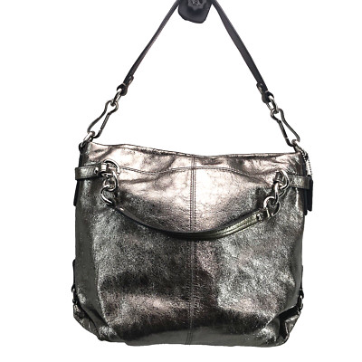Coach Brooke 17165 Gorgeous Leather Metallic Shoulder/Tote Hobo Bag | eBay