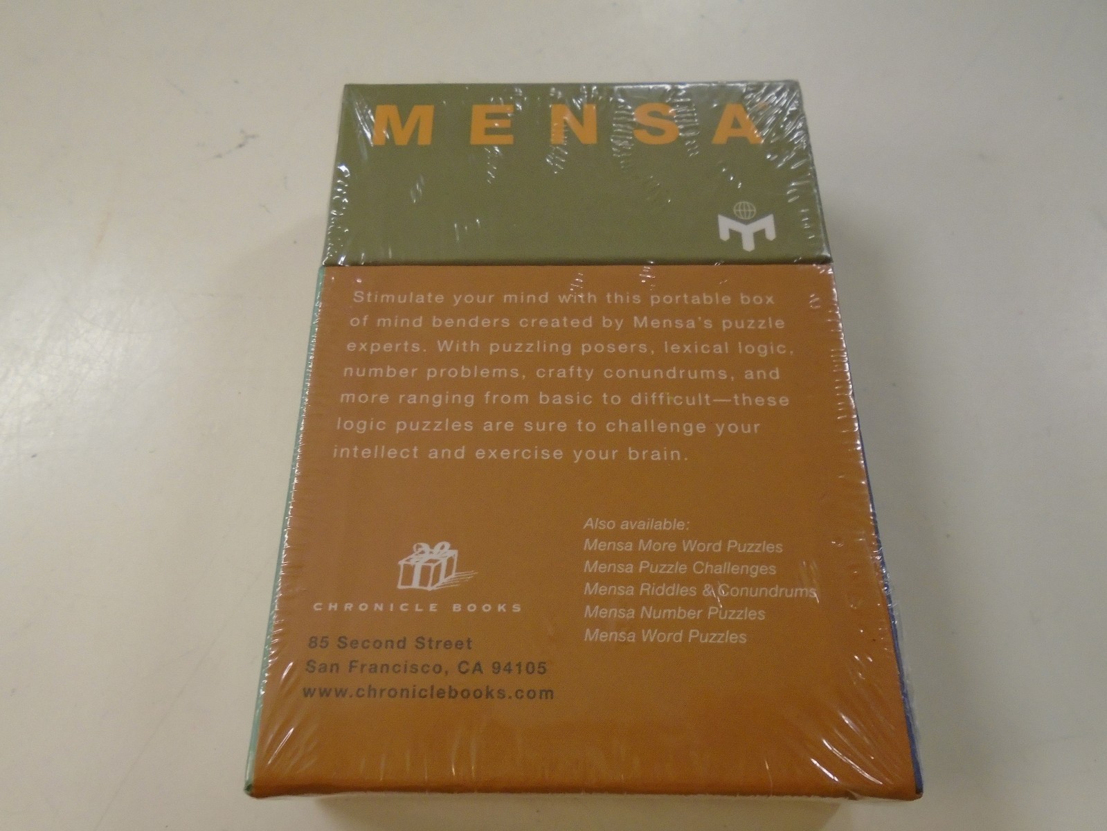 Mensa 75 Logic Puzzles Portable Box New Lexical Number Problems ...