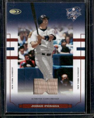 2004 Donruss World Series #WS-23 Jorge Posada Blue Material Bat #/50 | eBay