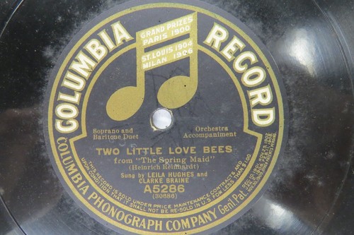 Leila Hughes & Clarke Braine - COLUMBIA A5286 - Two Little Love Bees | eBay