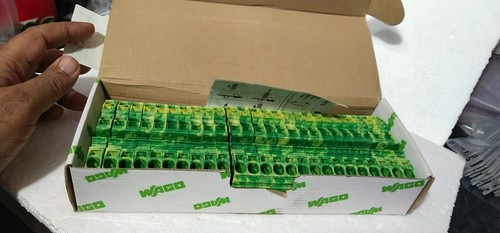 Wago 2010-1307 3 Conductor Earth Groud Through Terminal Block 6-14 AWG ...