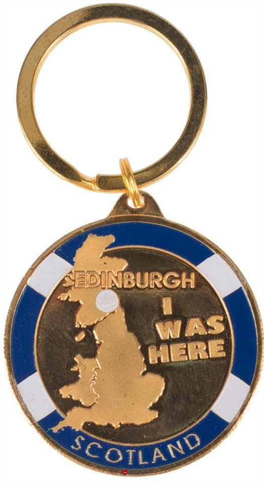 Scotland 40mm Coin Style Souvenir Keyring With Holyrood Palace Design ...