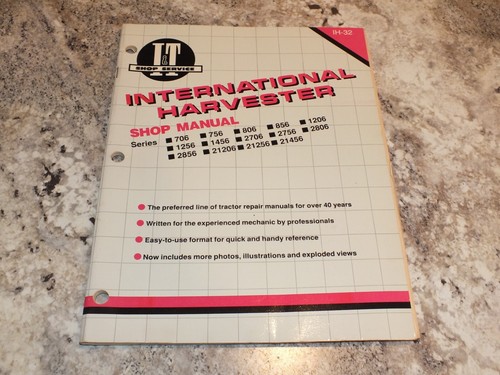 Genuine I&T International Harvester Shop Manual IH-32 1971 706 756 856 ...