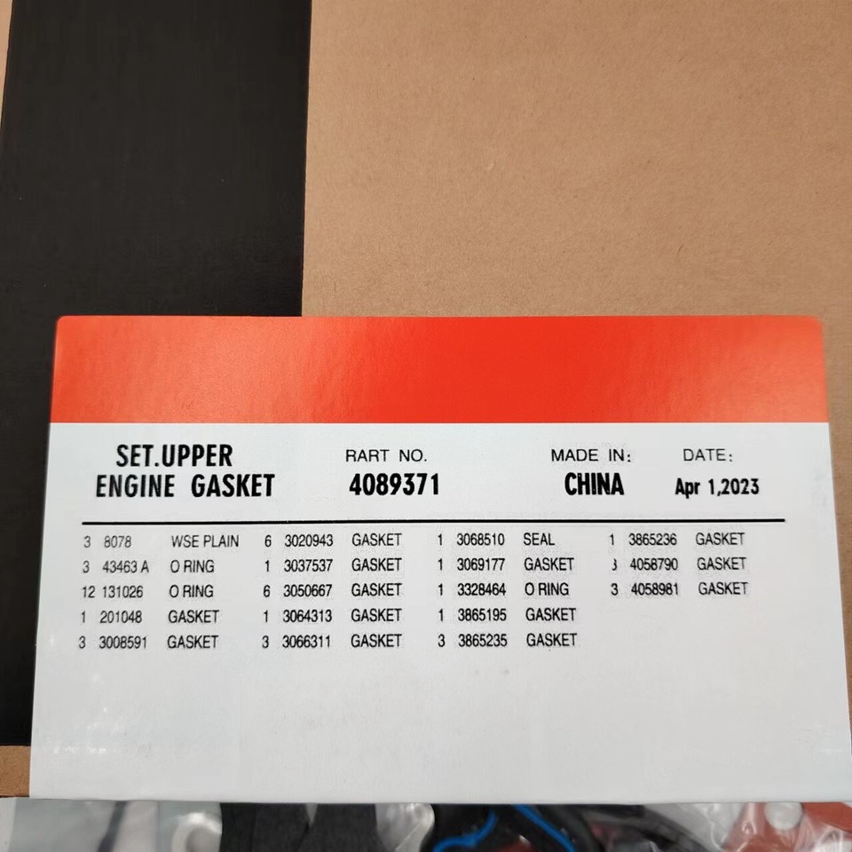 NEW 4089371 Upper Head Gasket Set Fits For Cummins N14 CELECT 4024928 ...