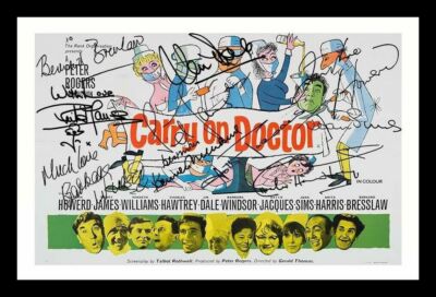 Carry On Doctor Cast Autograph Signed & Framed Photo | eBay UK