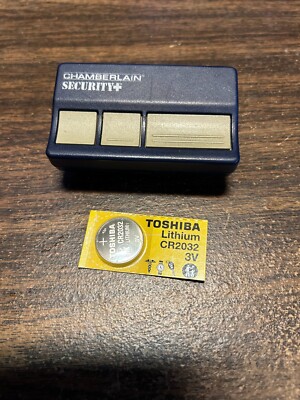 Chamberlain 953CB HBW1241 Garage door opener remote control new battery ...