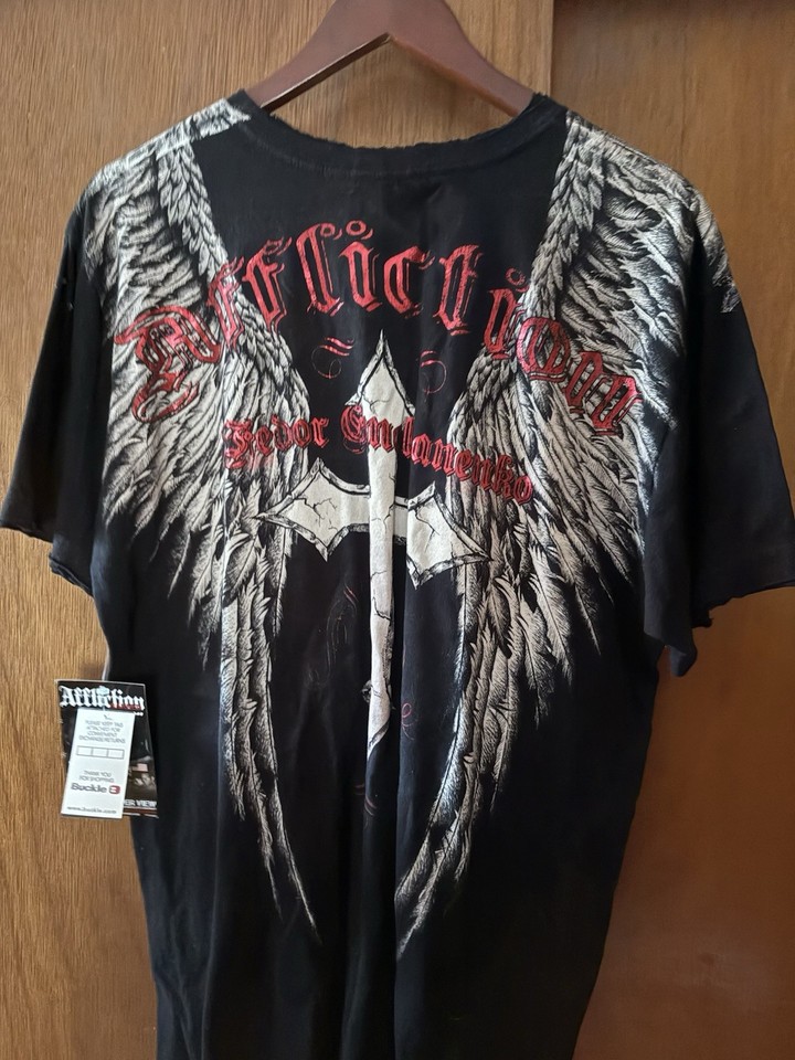 Affliction Fedor Emelianenko T-shirt Large New With Tags Never Worn ...