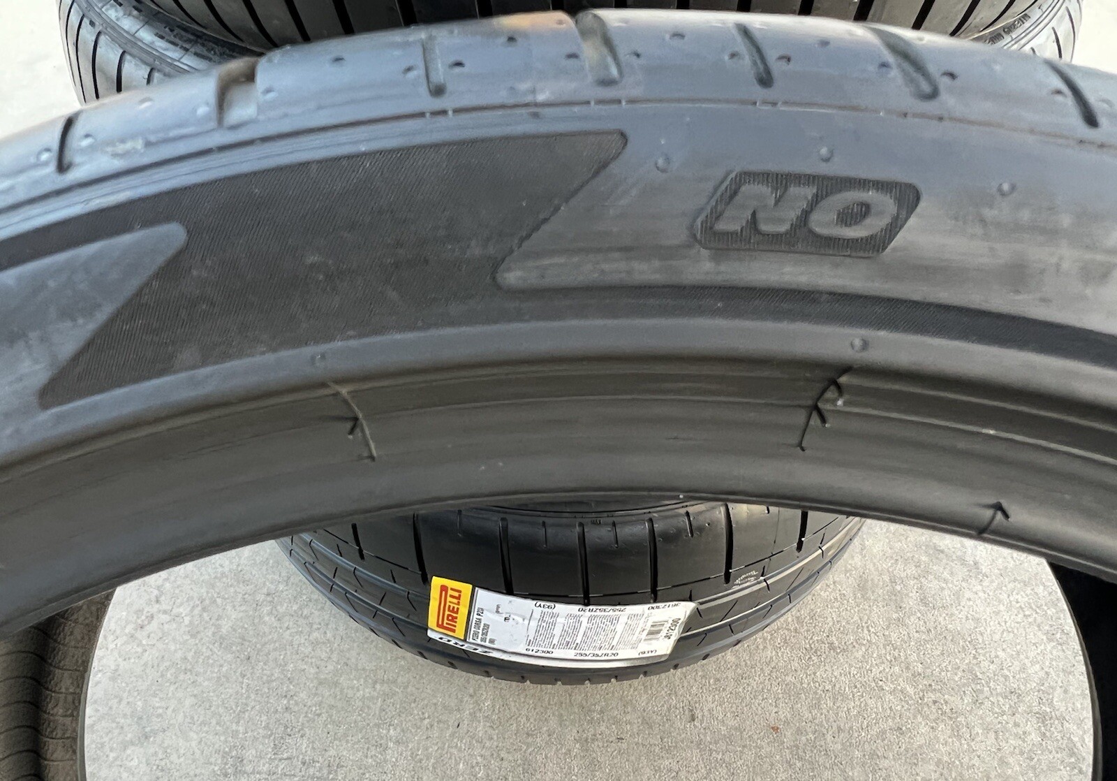 Set of TWO BRAND NEW 255/35ZR20 Pirelli P Zero PZC4 Corsa N0 Porsche ...