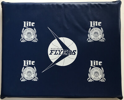 Rare 1980s Defunct Wisconsin Flyers CBA Basketball Seat Cushion Miller ...