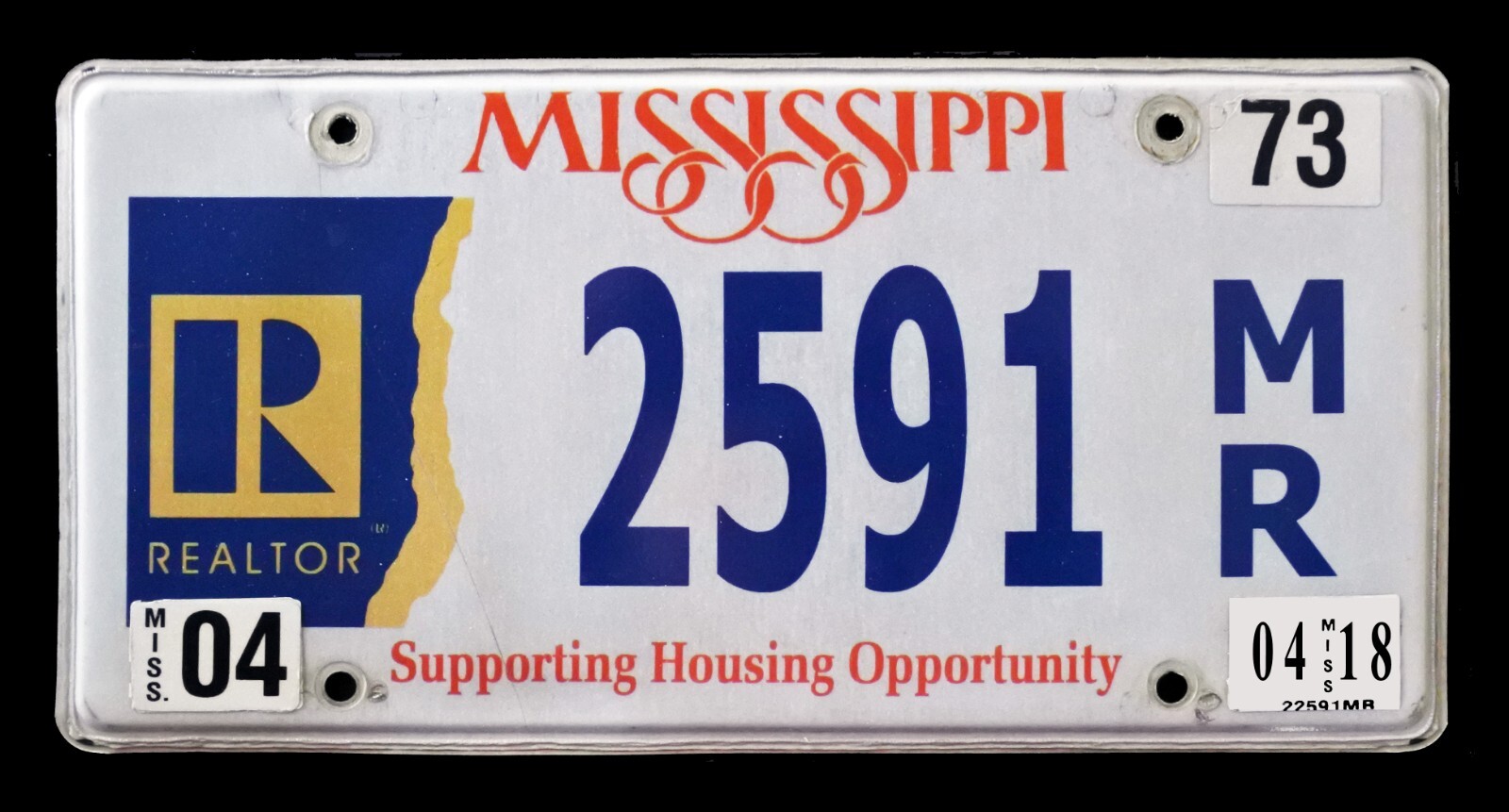 MISSISSIPPI GRAPHIC REALTOR REAL ESTATE BROKER AUTO LICENSE PLATE ...