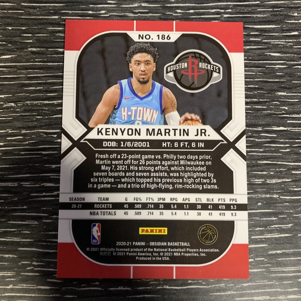 2020-21 Panini Obsidian Basketball Kenyon Martin Jr. Rookie Card 1BB | eBay