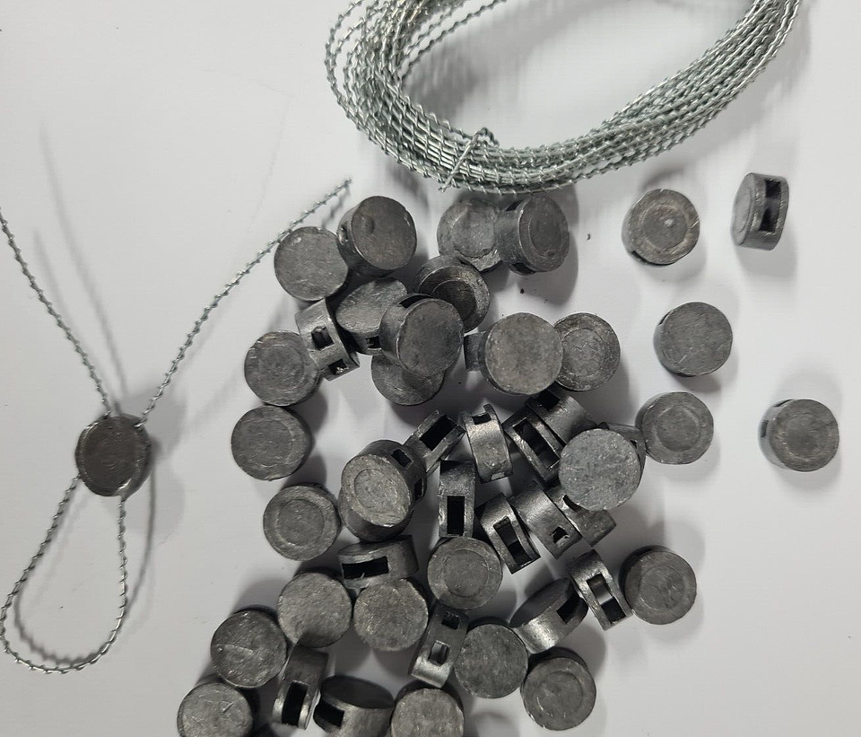 50x 10mm LEAD ELECTRIC METER SECURITY SEAL TAXI METER TAMPER PROOF ...