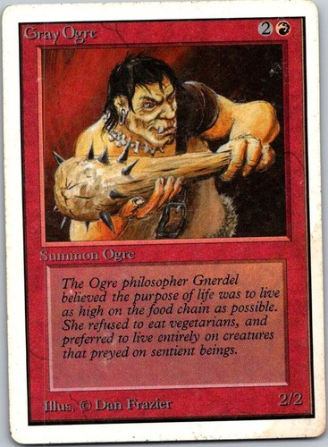 Magic the Gathering Gray Ogre Unlimited MTG Free Shipping! | eBay