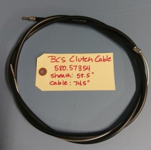 BCS Clutch Cable 2 Whl Tractor 58057354 Tiller Mower Harrow 852 853 948 ...