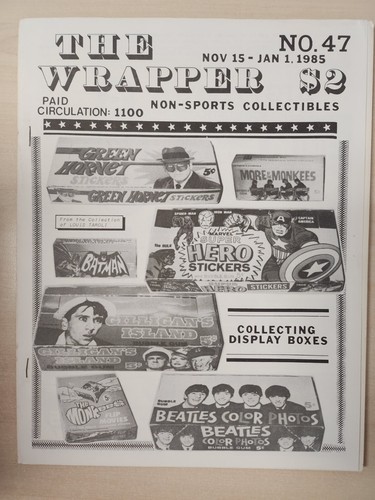 WRAPPER Magazine #47 NOV-JAN 1985 (5.0) Non-Sports Collectibles ADs | eBay