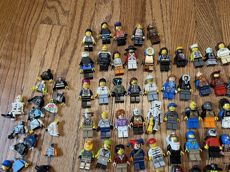 Lego Mini Figures 171 + W/ Accessories + Extra Body Parts Legos ...