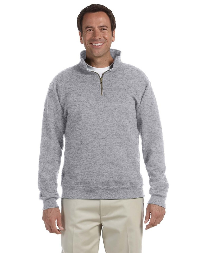 Jerzees Adult 9.5 oz Super Sweats NuBlend Fleece Quarter-Zip Pullover ...
