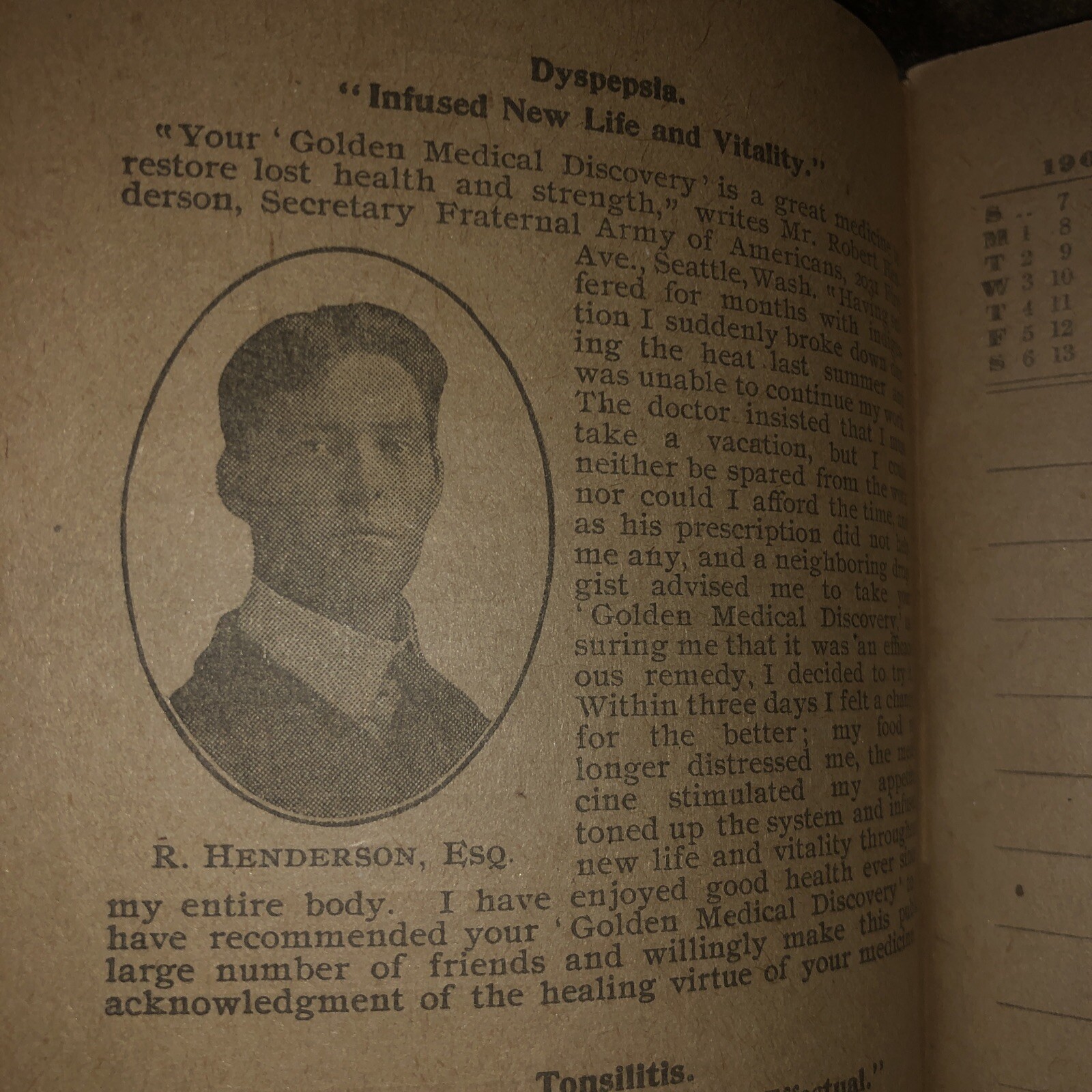 Antique 1900 Edition Pierce's Memorandum & Account Book, Almost Perfect ...