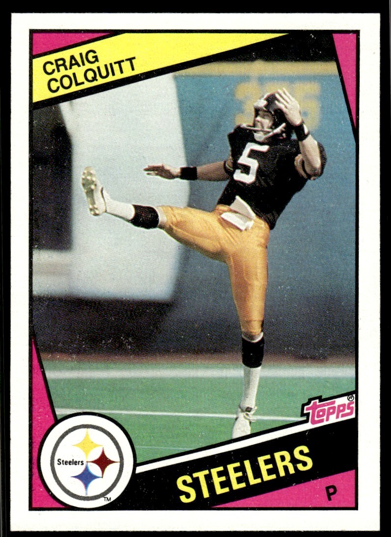 1984 Topps Football Craig Colquitt Pittsburgh Steelers #163 | eBay