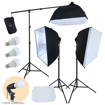 Linco Lincostore Studio Lighting Photography Portrait Softbox Light Kit ...