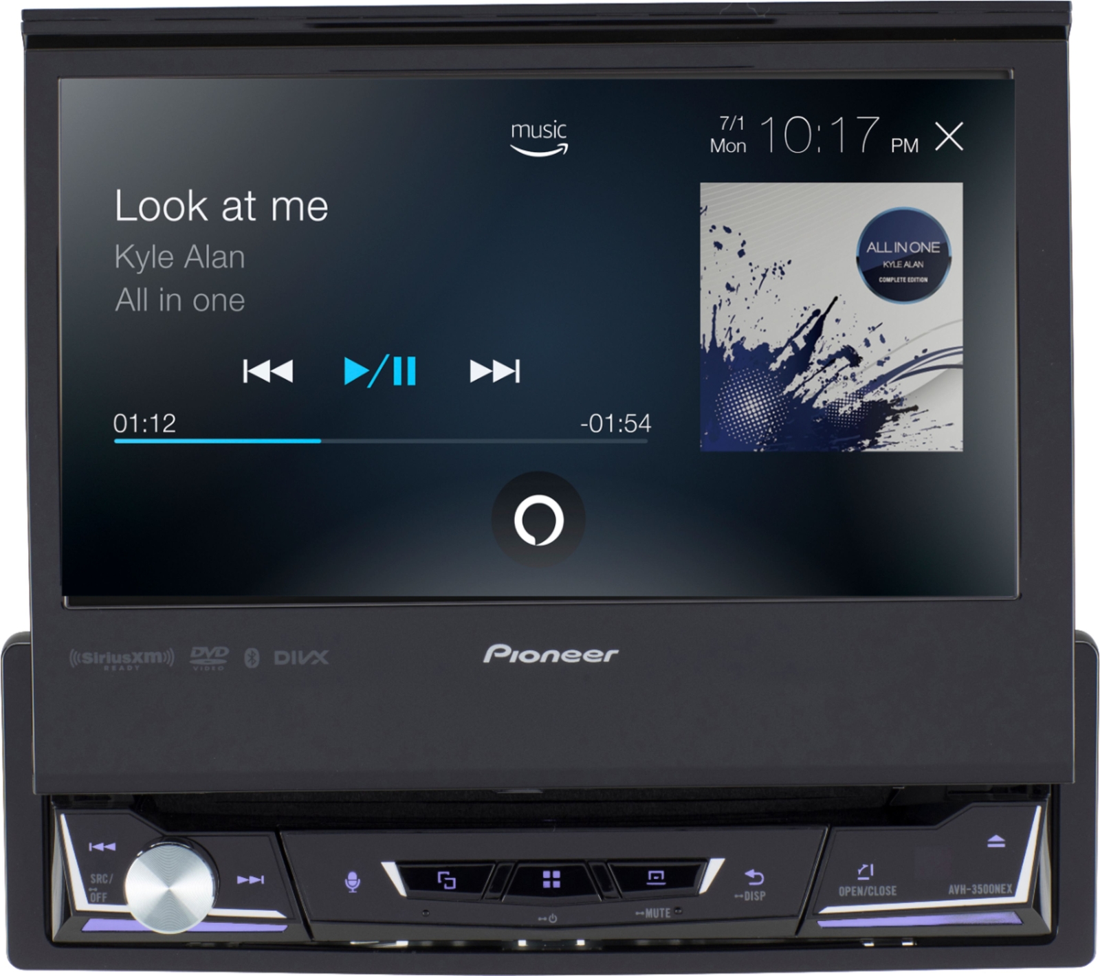 Pioneer AVH-3500NEX 1-DIN 6.8 Touchscreen Car Stereo DVD Player ...