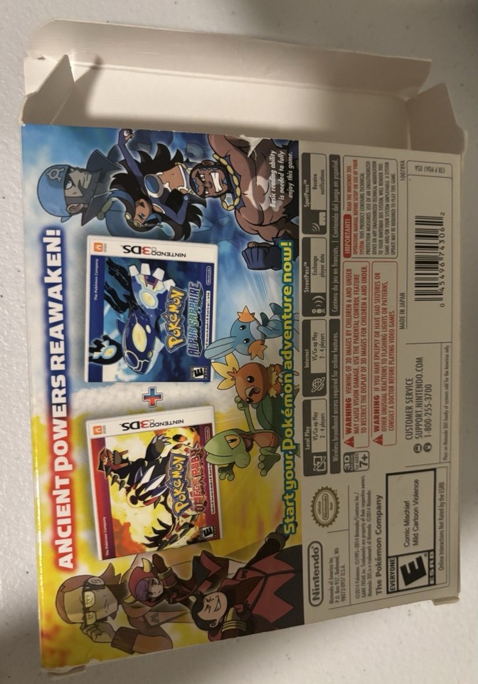 Pokemon Omega Ruby + Alpha Sapphire Dual Combo Pack for Nintendo 3DS | eBay