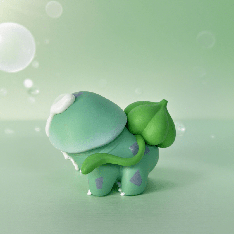 1pcs Cute Green Dinosaur Figurine - Pastel Chibi Model, Desktop Decor ...