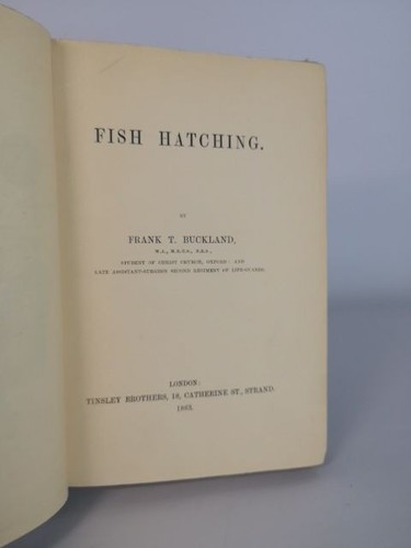 FISH HATCHING. Buckland, Frank T.: | eBay.de