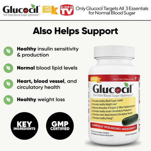Glucocil 15 Day Supply 60 Count | eBay