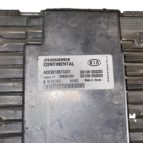 2016 KIA OPTIMA 39138-2GGD0 ENGINE CONTROL MODULE ECU ECM PCM OEM UNIT ...
