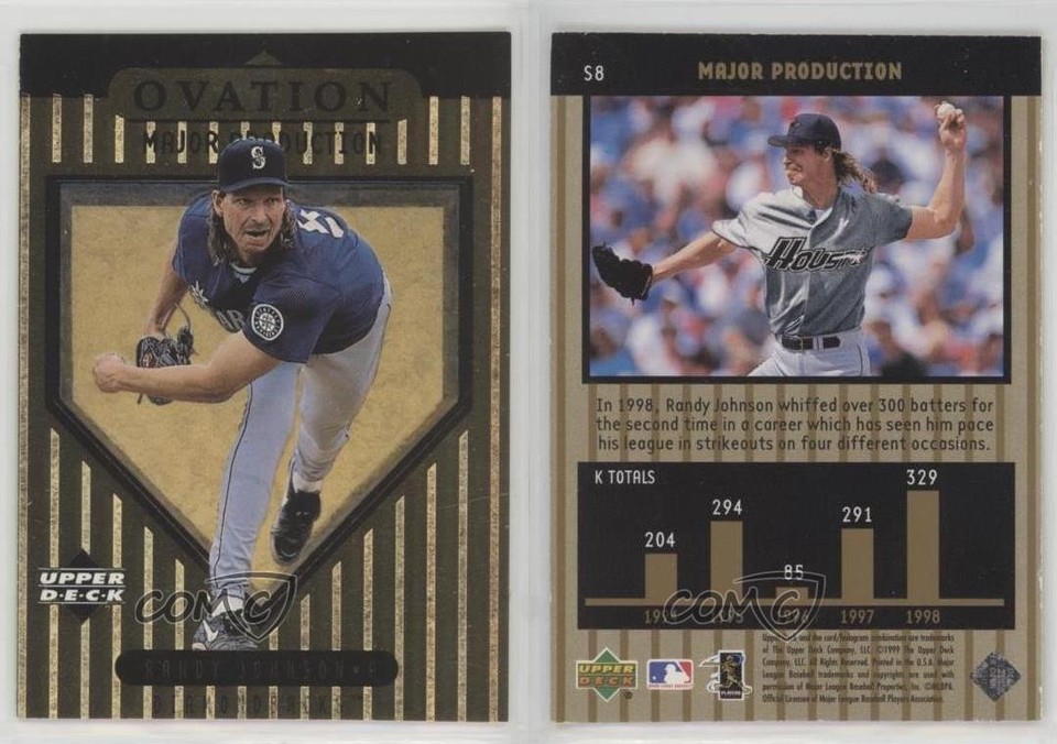 1999 Upper Deck Ovation Major Production Randy Johnson #S8 HOF 0ji1 | eBay