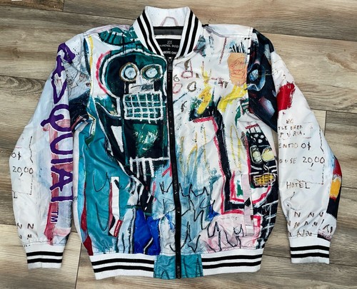 Jean-Michel Basquiat x Members Only S Hooded, Full Zip Windbreaker ...