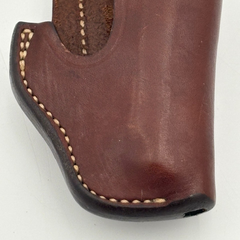 Bianchi Holster Model 18A Leather Clip-On Brown Right-Hand Revolver USA ...