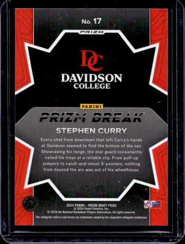 2024 Prizm Draft Picks Stephen Curry Break Wave #/99 | eBay