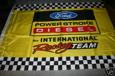 Ford Powerstroke diesel flag nascar racing truck pickup power stroke ...