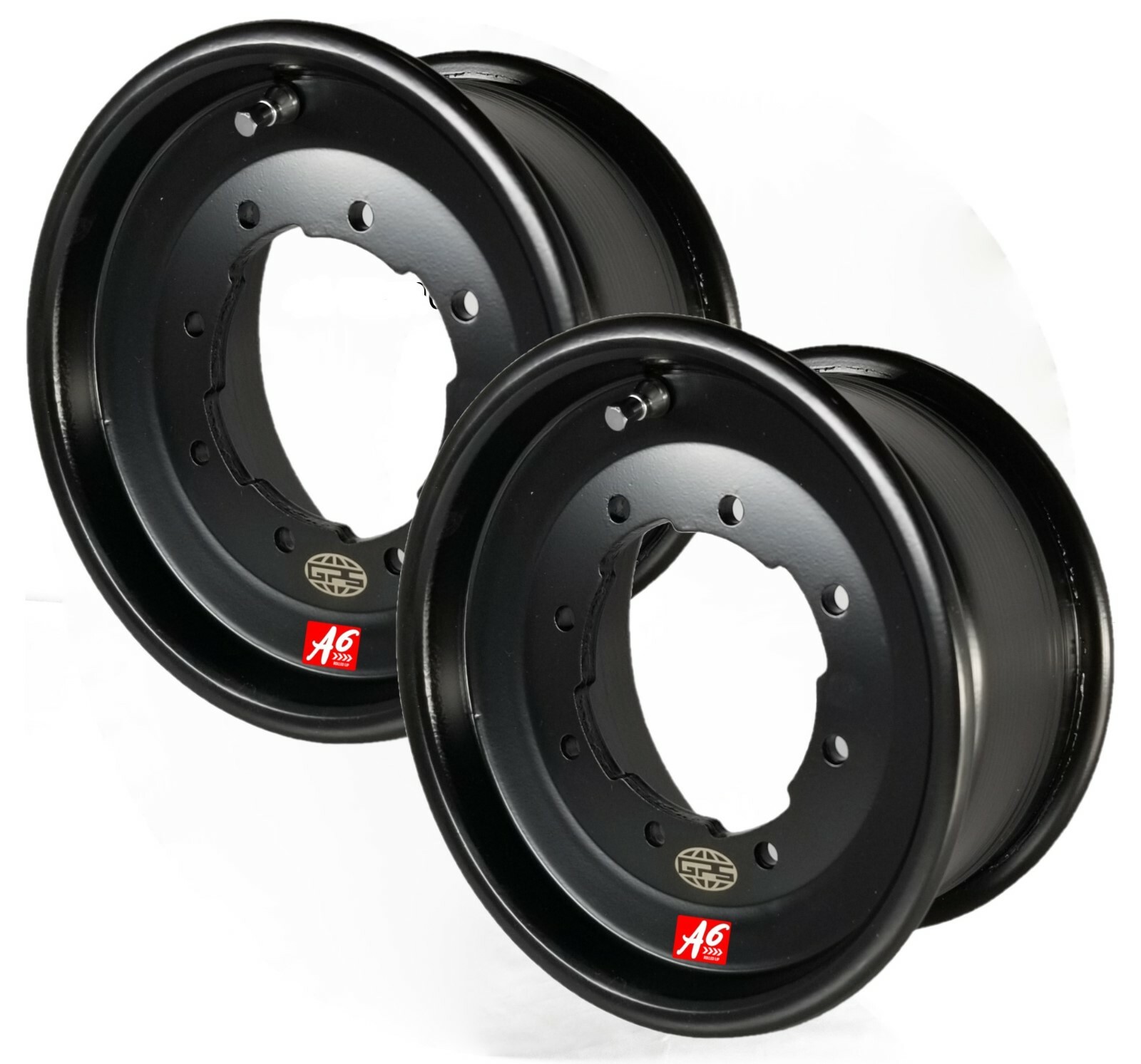 Yamaha 450R GPS A6 Rolled Lip 10x5 4+1 ATV Racing Wheels - BLACK ...