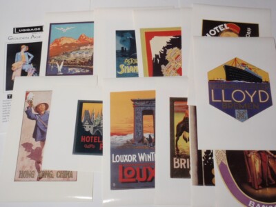 Harold Darling Reproduction Luggage Labels Stickers *INCOMPLETE* | eBay
