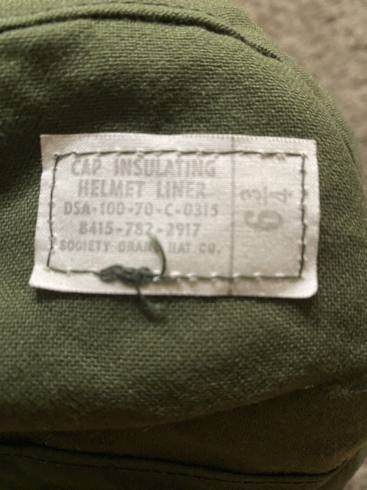 NEW US Military Cold Weather Insulating Helmet Liner Cap Hat OD Green ...