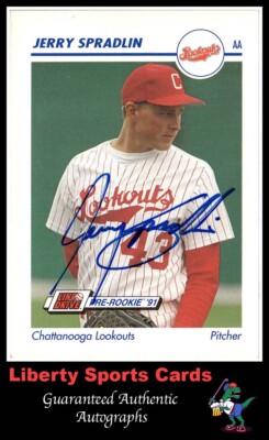 1991 AA Impel Jerry Spradlin #170 Chattanooga Lookouts Authentic ...