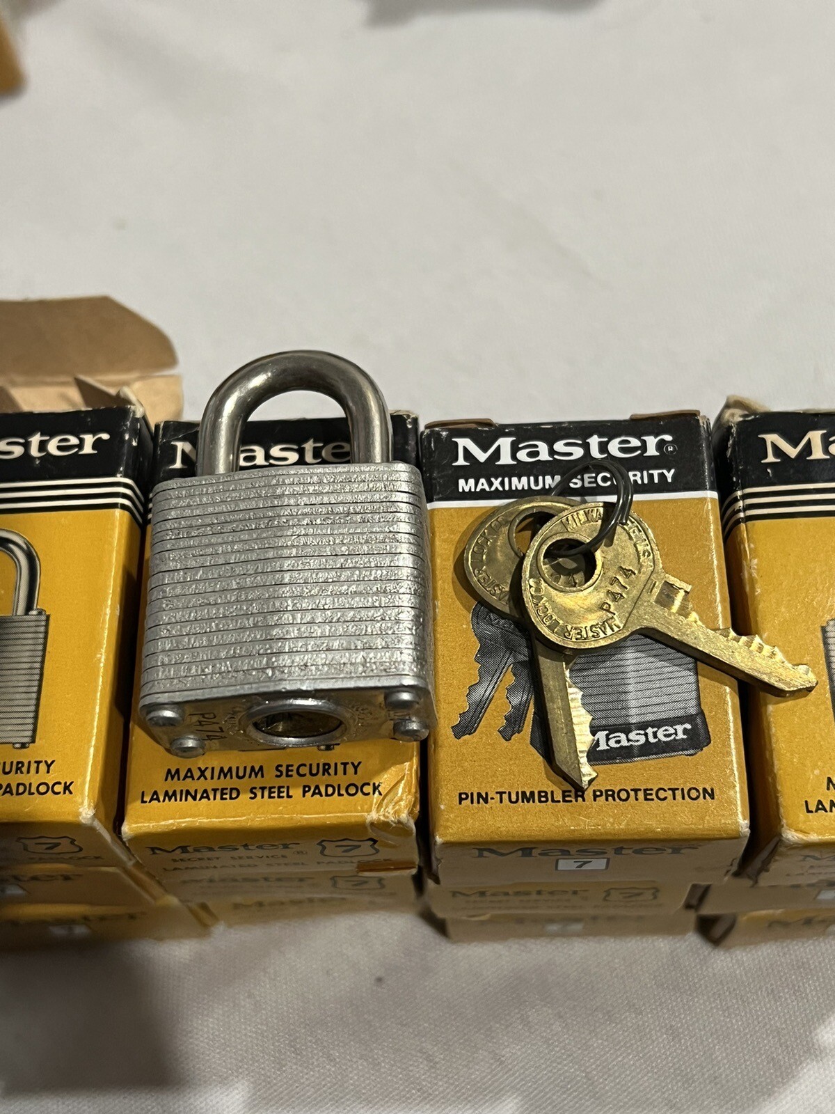 Lot Of 12 Master Lock Model No. 7 Padlock W/ Keys Maximum Security | eBay