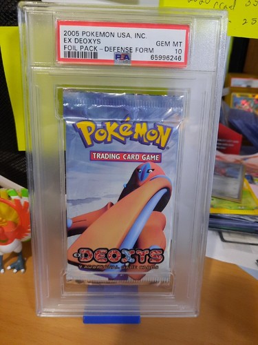 Pokemon EX Deoxys Graded Booster Pack Defense Form PSA 10 GEM Mint cert ...
