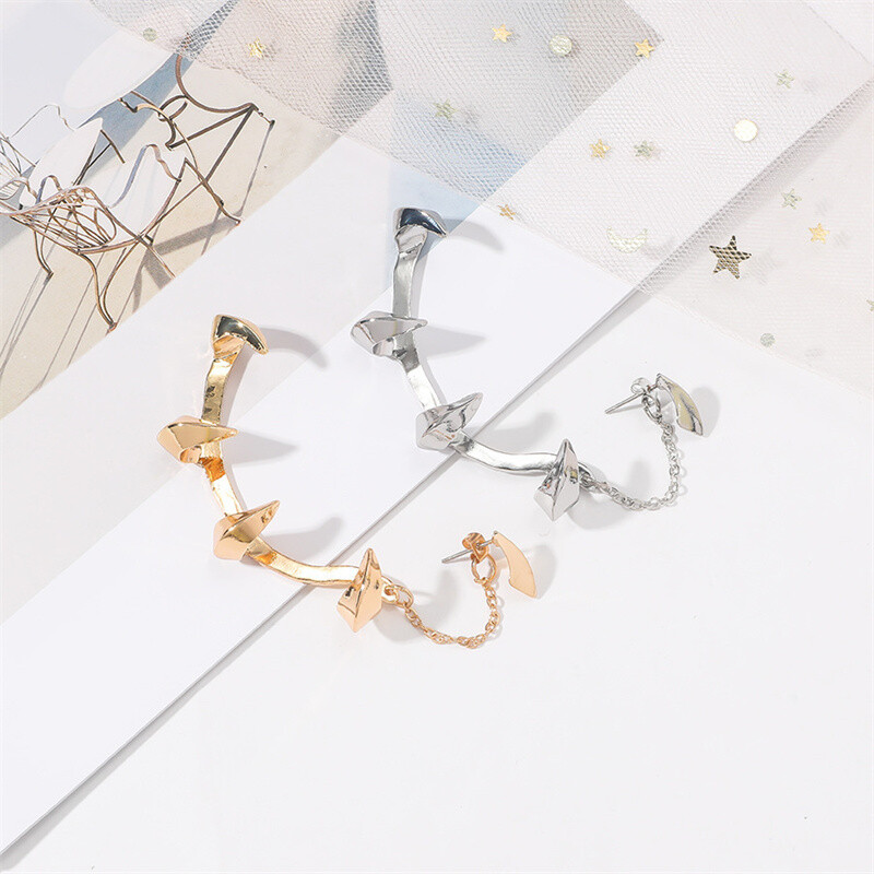 Fashion Hanging Earrings Gothic Punk Devil Claw Ear Cuffs Ear Bone Clip ...