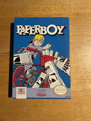 Paperboy Nintendo NES Complete In Box CIB Manual Clean Tested OEM ...