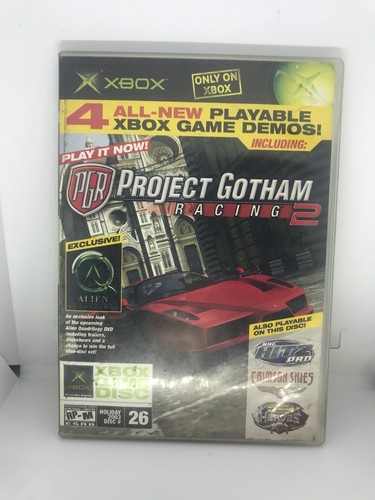 Original Xbox Project Gotham Racing 2 (Holiday 2003 Demo Disc # 26 ...