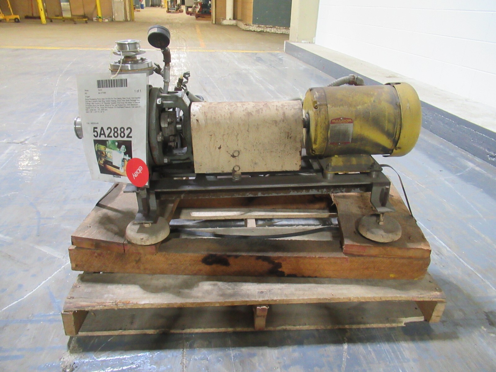 Durco Mark II 1 1/2X1-6/54 Centrifugal Pump w/ 3HP Drive | eBay