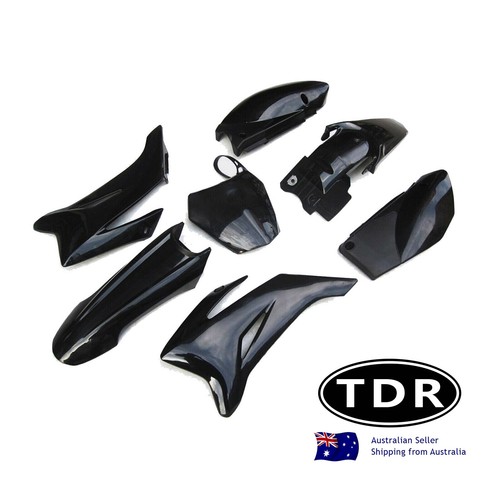 BLACK YAMAHA TTR 110 PLASTICS KIT Fit 110/125/140/150 CC ATOMIK/PITPRO ...